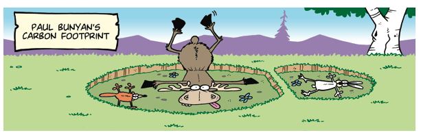 But what makes it a CARBON footprint (and hence the joke)? | Comics I ...