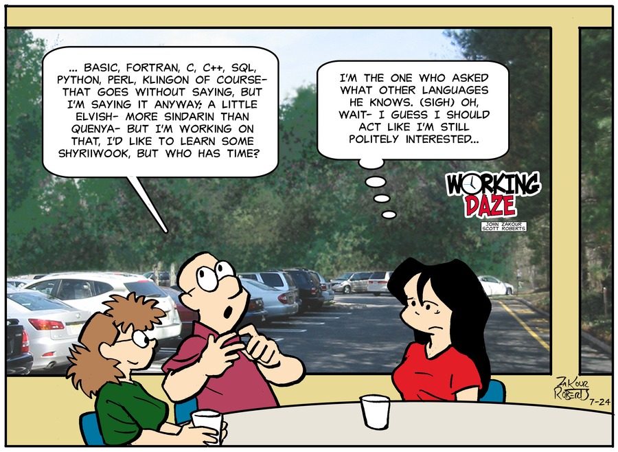 Not a natural language among them | Comics I Don't Understand